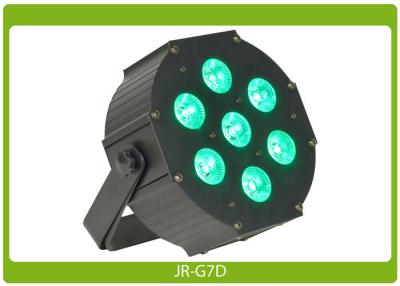 China Metallic Flat Par Can 7* 12W RGBAW+UV, DMX at an affordable price LED Par Light Indoor for sale