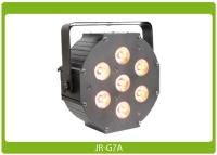 China Metallic Flat Par Can 7* 3W Tri RGB, DMX at an affordable price LED Par Light Indoor for sale