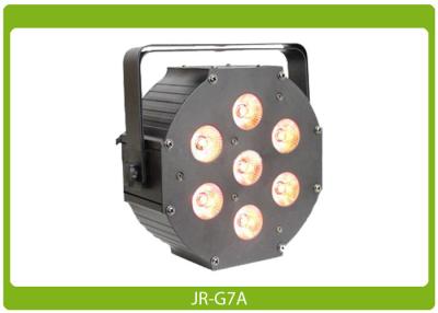China Metallic Flat Par Can 7* 3W Tri RGB, DMX at an affordable price LED Par Light Indoor for sale