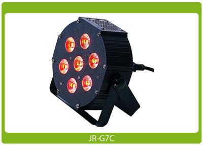 China Metallic Flat Par Can 7* 10W RGBAW, DMX reliable and affordable equipment LED Par Light Indoor for sale