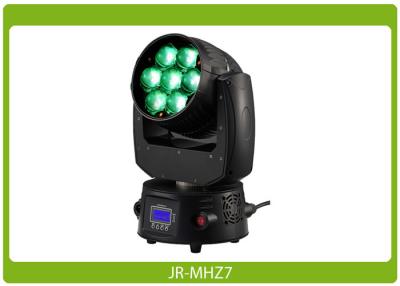 China Led Moving Head Wash Zoom 7X15W 7-60 Degree RGBW(4IN1) Black Housing LED Moving Head Light for sale