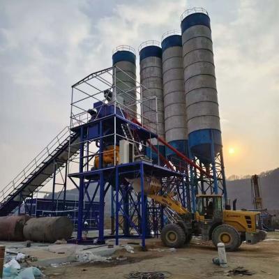 China HZS60 Stationary Concrete Batching Plant 60M3/h Fully Automatic Concrete Batching Plant for sale