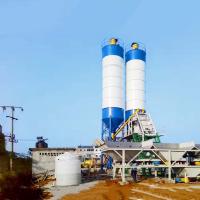 China Small Footprint 50m3/h Stationary Concrete Batching Plant Modular Design for sale