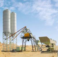China Small Footprint 50m3/h Stationary Concrete Batching Plant Modular Design for sale