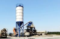 China Small Footprint 50m3/h Stationary Concrete Batching Plant Modular Design for sale