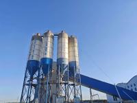 China HZS50 Skip Hoist Stationary Concrete Batching Plant With 50m3/h Productivity Fully Automatic PLC Control for sale