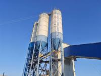 China Heavy Duty HZJS90 Stationary Concrete Batching Plant With Twin Shaft Mixer for sale