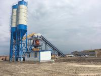 China HZS60 60m3/h Stationary Concrete Batching Plant Automatic With Twin Shaft Mixer for sale