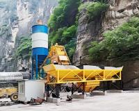 China Easy Installation HZJS35 Stationary Concrete Mixing Plant 35m3/h For Road Construction for sale