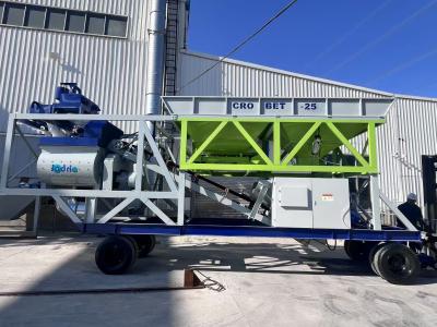 China YHZ Series Portable Concrete Batching Plant , Mobile Concrete Plant Quick Transition For Road Construction for sale