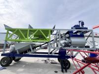 China YHZ Series Portable Concrete Batching Plant , Mobile Concrete Plant Quick Transition For Road Construction for sale