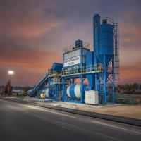 China Easy Installation HZJS35 Stationary Concrete Mixing Plant 35m3/h For Road Construction for sale