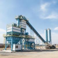 China HZS90 Stationary Concrete Batching Plant 90m3/h Belt Conveyor Type Concrete Mixing Plant for sale