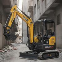 China OEM Hydraulic Crawler Excavator Compact Mini Excavator 1.5 Ton With Multi Functional Quick Coupler for sale