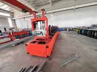 China Automatic C U Profile Roll Forming Machine 380V 0.3-0.8mm Rolling Thickness With Motor for sale