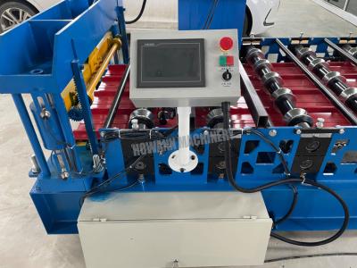 China Automatic Roofing Roll Forming Machine with 19 Steps Hydraulic Cutting and 12m/min Production Speed for sale