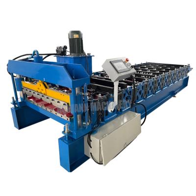 China Howann High-Precision R Panel Roll Forming Machine with 15 m/min Speed for 0.3 – 0.8 mm Sheets and 5.5 kW Motor for sale