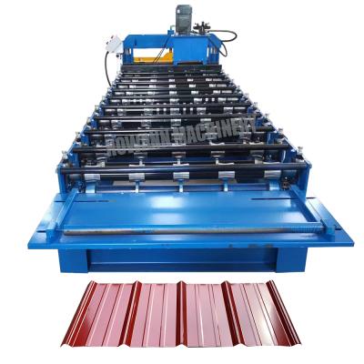 China Howann Automatic IBR Trapezoidal Roof Roll Forming Machine with 15 m/min Max Speed and 0.3–0.8 mm Processing Thickness for sale