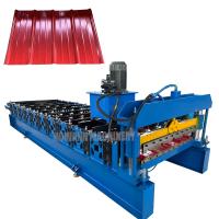 China Automatic Gear / Motor Barrel Corrugated Roofing Sheet Machine 7.5KW for sale