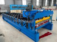China Howann Automatic IBR Trapezoidal Roof Roll Forming Machine with 15 m/min Max Speed and 0.3–0.8 mm Processing Thickness for sale