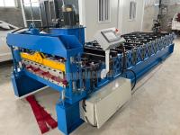 China Automatic Corrugated Single Layer Tile Roll Forming Machine For Colored Steel Roofing Sheets for sale