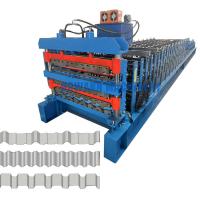 China Three Layer Automatic Roofing Sheet Roll Forming Machine 0.3mm-0.8mm Thickness for sale