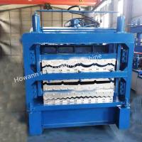 China Three Layer Automatic Roofing Sheet Roll Forming Machine 0.3mm-0.8mm Thickness for sale