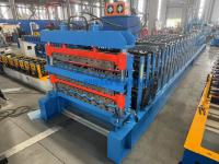 China Fully Automatic Roll Forming Machine Three Layer 0.3-0.8mm Thickness For Roofing for sale