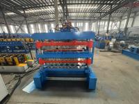 China Automatic Colour Roof Sheet Making Machine 1200mm Feeding Width 0.3-0.8mm Rolling Thickness for sale