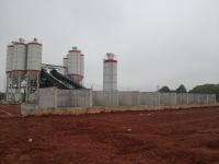 China HZS50 Skip Hoist Stationary Concrete Batching Plant With 50m3/h Productivity Fully Automatic PLC Control for sale