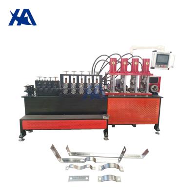 China Fully Automatic Pipe Clamp Making Machine with 10 Ton Punching Force and 8-Station Precision Gantry Frame for sale