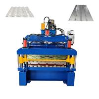 China Howann Dual-Profile Glazed Tile & Trapezoidal Cr12 Double Layer Roll Forming Machine for 2-in-1 Roof Sheet Production for sale