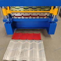 China Howann Dual-Profile Glazed Tile & Trapezoidal Cr12 Double Layer Roll Forming Machine for 2-in-1 Roof Sheet Production for sale