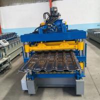 China Howann High-Efficiency Triple Layer Roof Panel Roll Forming Machine with 840/900/800 NBR 3-in-1 Insulated Roofing Tile Line and PLC Touchscreen Interface for sale