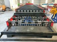 China 8-15 m/min High-Speed Double Layer PLC-Controlled Roll Forming Machine for IBR Roof Sheet Making for sale