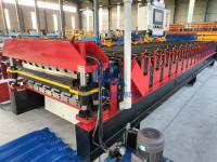 China 8-15 m/min High-Speed Double Layer PLC-Controlled Roll Forming Machine for IBR Roof Sheet Making for sale