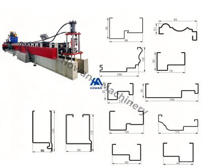 China 8-20 m/min High-Speed Door Frame Roll Forming Machine with 7.8 kW Motor and 1.0-1.2mm Capacity Steel Door Frame Forming Machine for sale