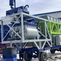 China 35 m³/h Containerized Twin-Shaft Mobile Concrete Batching Plant and Portable Concrete Batching Plant for sale