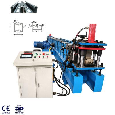 China 15 m/min High-Speed PLC-Controlled Purlin Forming Machine with 5.5 kW Motor for Solar Bracket Roll Forming Machine Production for sale