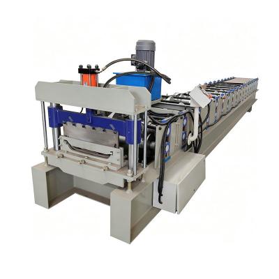 China 30 m/min High-Speed Automatic Clip-Lock Standing Seam Roll Forming Machine with 350H Steel Hydraulic Station for Standing Seam Roof Panel Production for sale