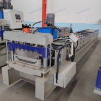 China 30 m/min High-Speed Automatic Clip-Lock Standing Seam Roll Forming Machine with 350H Steel Hydraulic Station for Standing Seam Roof Panel Production for sale