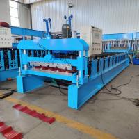China 15 m/min High-Efficiency Output Single Layer Roofing Roll Forming Machine with 5.5 kW PLC-Controlled Trapezoidal Roof Panel Forming Machine for sale