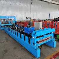 China 15 m/min High-Efficiency Output Single Layer Roofing Roll Forming Machine with 5.5 kW PLC-Controlled Trapezoidal Roof Panel Forming Machine for sale