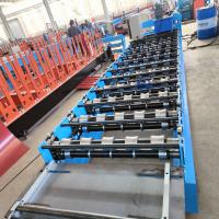 China 15 m/min High-Efficiency Output Single Layer Roofing Roll Forming Machine with 5.5 kW PLC-Controlled Trapezoidal Roof Panel Forming Machine for sale