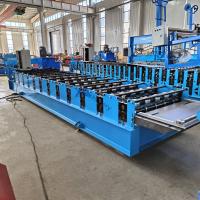 China 15 m/min High-Efficiency Output Single Layer Roofing Roll Forming Machine with 5.5 kW PLC-Controlled Trapezoidal Roof Panel Forming Machine for sale