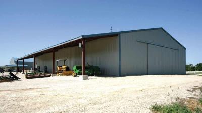 China Anti-corrosion Metal Building Warehouse With Sandwich Panels for sale