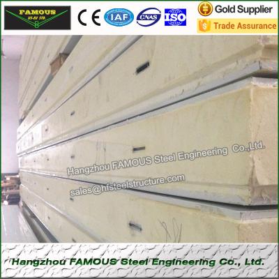 China 50mm PU sandwich panel for cold room partition walls sports hall for sale