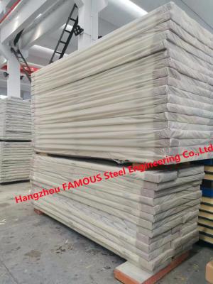 China 150mm color steel Insulation wall pu polyurethane sandwich panel cool room cold storage panel price for sale