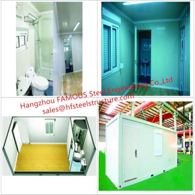 China Portable Prefab Container Homes With Interior Decorations  Bedroom/Bathroom/Kitchen/Washbasin for sale