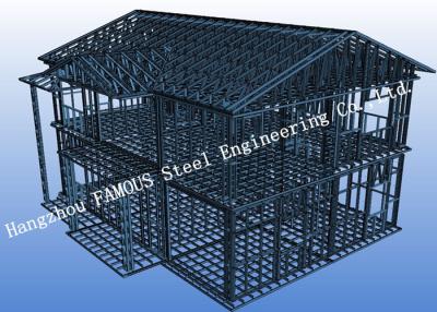 China Pre-engineered Stabl Structure Light Steel Villa with Glass Curtain Wall for Showroom for sale